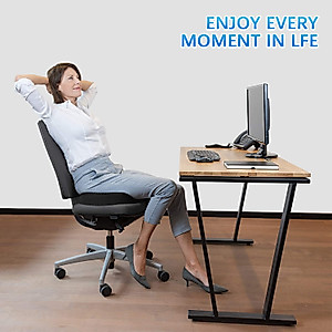 TPE Memory Foam Seat Cushion - Car Gel Seat Cushion,Office Chair Cushion for All-Day Sitting Support, Coccyx, Sciatica Pain Relief Pillow for Desk Chair, Ideal for Office Chair, Home and Wheelchair