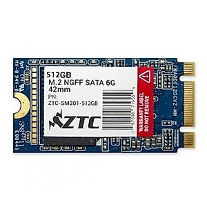 ZTC 512GB Armor 42mm M.2 NGFF 6G SSD Solid State Drive. Model ZTC-SM201-512G