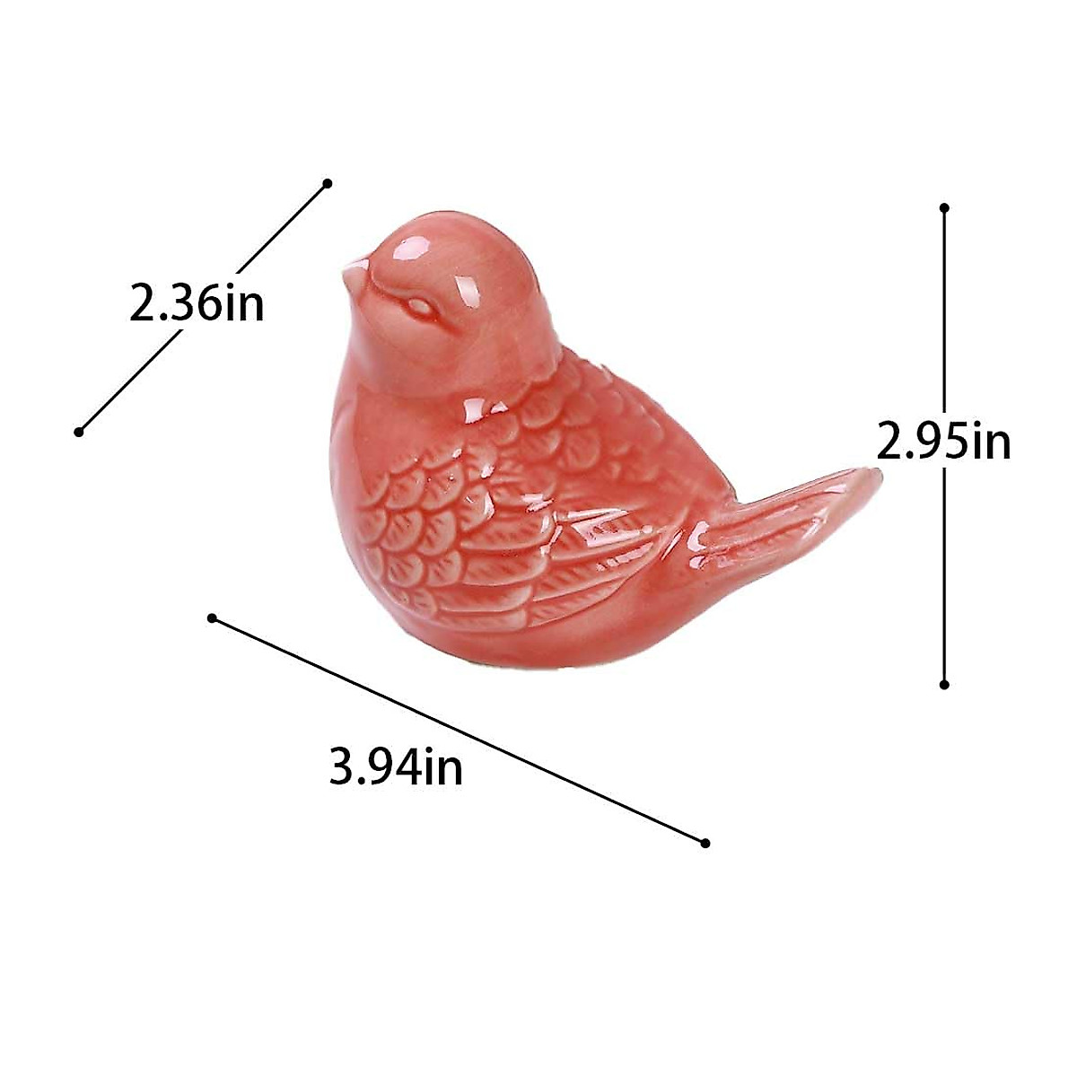 Generic 4-Pack Bird Design Toilet Bolt Caps - Decorative Porcelain Covers for Toilet Bowl Screws, Easy Installation (White)