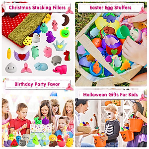 100Pcs Party Favors For Kids 4-8, Mochi Squishy Toy Treasure Box Toys For Classroom Prizes Kawaii Squishies Stress Relief Squishy Fidget Toys For Girls 8-12 Goodie Bag Pinata Stuffers Party Favors Bag