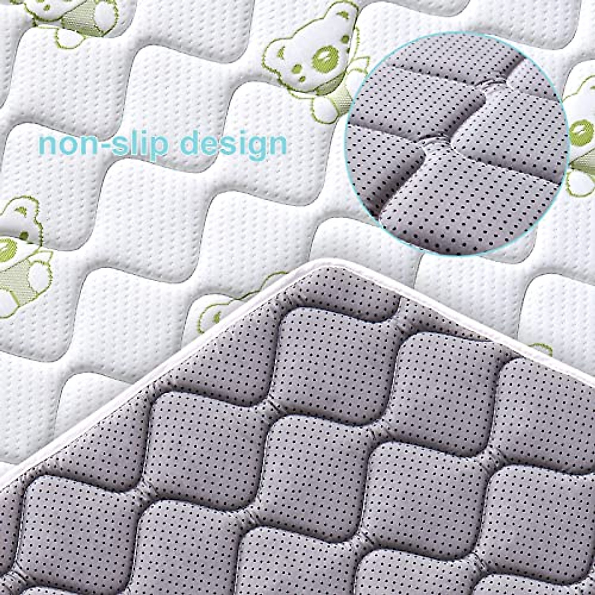 Hexagon Playpen Mat, Premium Foam Baby Playmat Fits Regalo Portable Play Yard 48 Inch and hiccapop 53" PlayPod Playpen, 6 Panel Playpen Mattress Non Slip Kids Tent Mat Hexagon Pad Mat