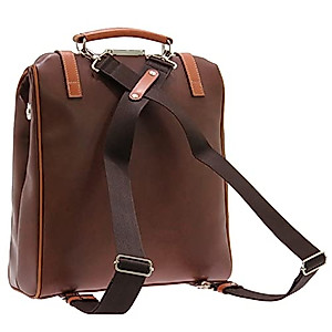 Kiwada Patrick Vertical Dulles Backpack, Business Bag, With Folding Bag, Men's, Red Brown