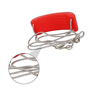 SAFIGLE 1pc Children's Curved Swing Playground Swing Set Toddler Swing Hanging Chair Stand Wobble Seat Outdoor Swings Outdoor Seating Kids Swing Chair Indoor Outdoor Swing Nylon Rope Swing