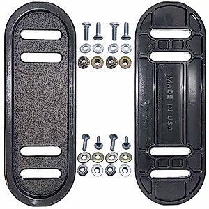 Parts 4 Outdoor 2Pk Deluxe Two-Stage Snow Blower Poly Slide Shoe with Hardware 731-05984