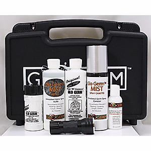 Glo Germ MIST Deluxe Simulated Germ Kit w/Gel & UV Flashlight