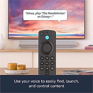 Fire TV Stick 4K, brilliant 4K streaming quality, TV and smart home controls, free and live TV