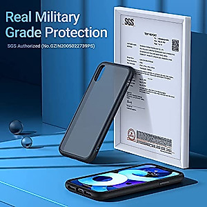 TORRAS Shockproof iPhone Xs Case/iPhone X Case/iPhone 10 Case/iPhone 10s case [Military Grade Drop Protection] Anti-Scratch Hard PC Back and Soft Silicone Thin Case Slim Fit iPhone X/XS Case-Black