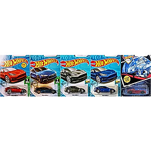 Hot Wheels Tesla 5 Car Bundle Set