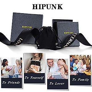 Hipunk Italian Horn Necklace Women Men - Lucky Cornicello Talisman Pendant 316L Stainless Steel Black Gun Plated Protection Amulet Chili Pepper Jewelry SP0064B