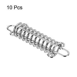 MECCANIXITY Tent Spring Buckle, 120x37mm Heavy Type Stainless Steel Rope Tensioner Accessories for Awning Tarps Wire Racks, Pack of 10