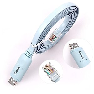 Gopala USB Console Cable, 6ft/1.8m Console Cable, USB to RJ45 Console Cable with FTDI Chip Compatible with Arista,Opengear,Aruba,Juniper Routers/Switches for Laptops in Windows, Mac, Linux