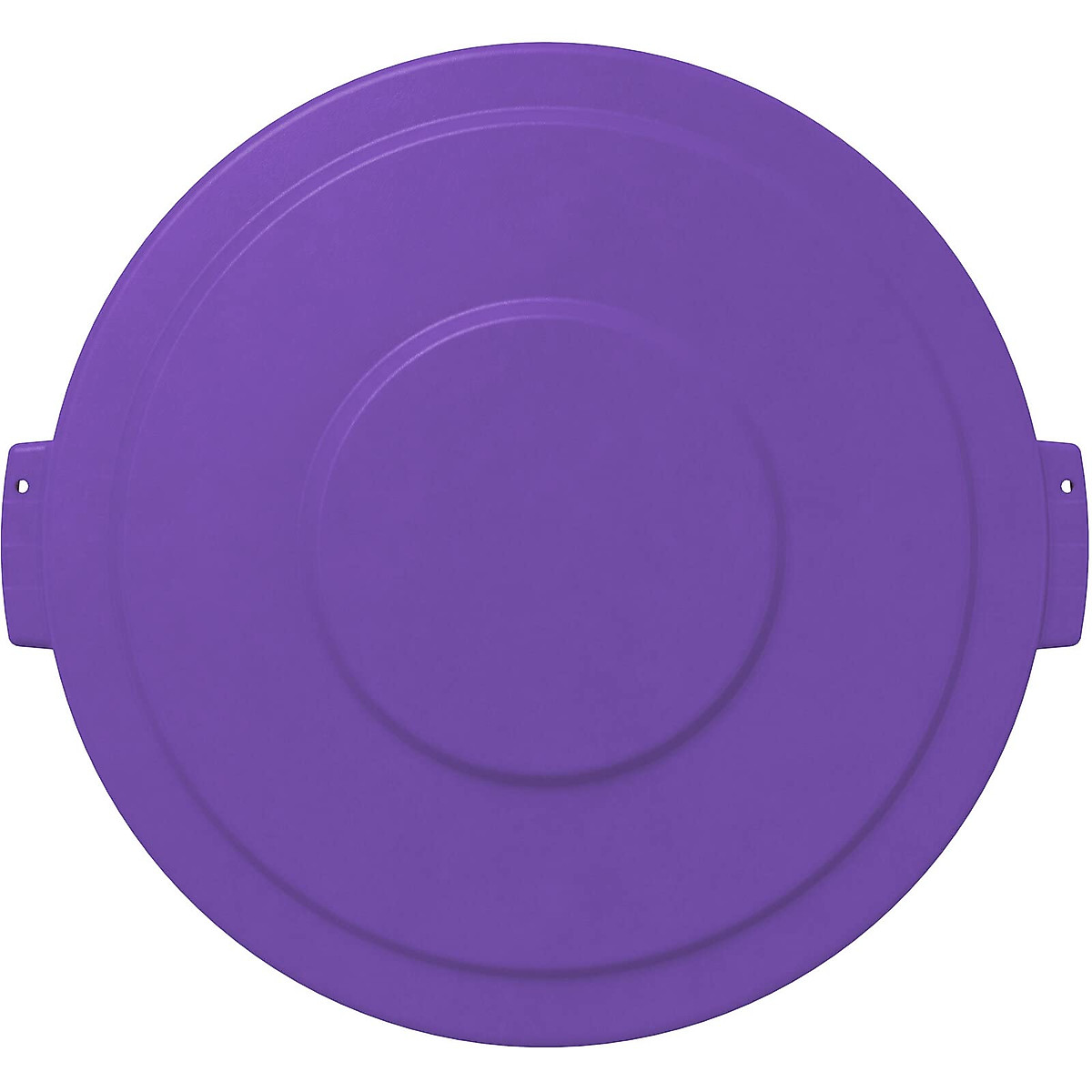 SPARTA Bronco Waste Container Trash Can Lid, Round Trash Bin for Disposal, 32 Gallons, Purple