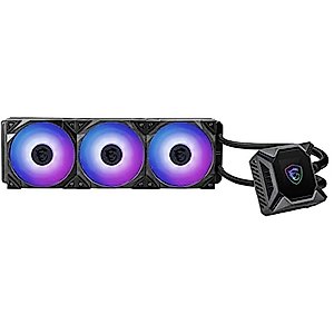 MSI MPG CoreLiquid K360 - AIO CPU Liquid Cooler - 2.4" LCD Screen - 360mm Radiator - Triple 120mm ARGB PWM Fans