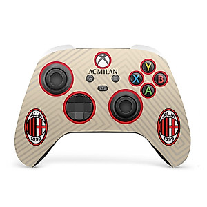 Head Case Designs Officially Licensed AC Milan Away 2021/22 Crest Kit Vinyl Sticker Gaming Skin Decal Cover Compatible with Xbox Series X/S Controller