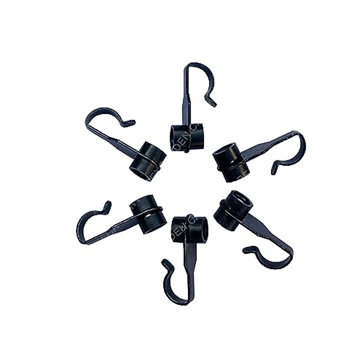 Steel Metal Slide Curtain Track Hooks with Wheels for Gazebo Curtains/Mosquito Net Screen/Rails and Tracks of Gazebo - Quantity of 36 -