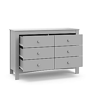 Graco Noah 6 Dresser, 6 Drawer, Pebble Gray