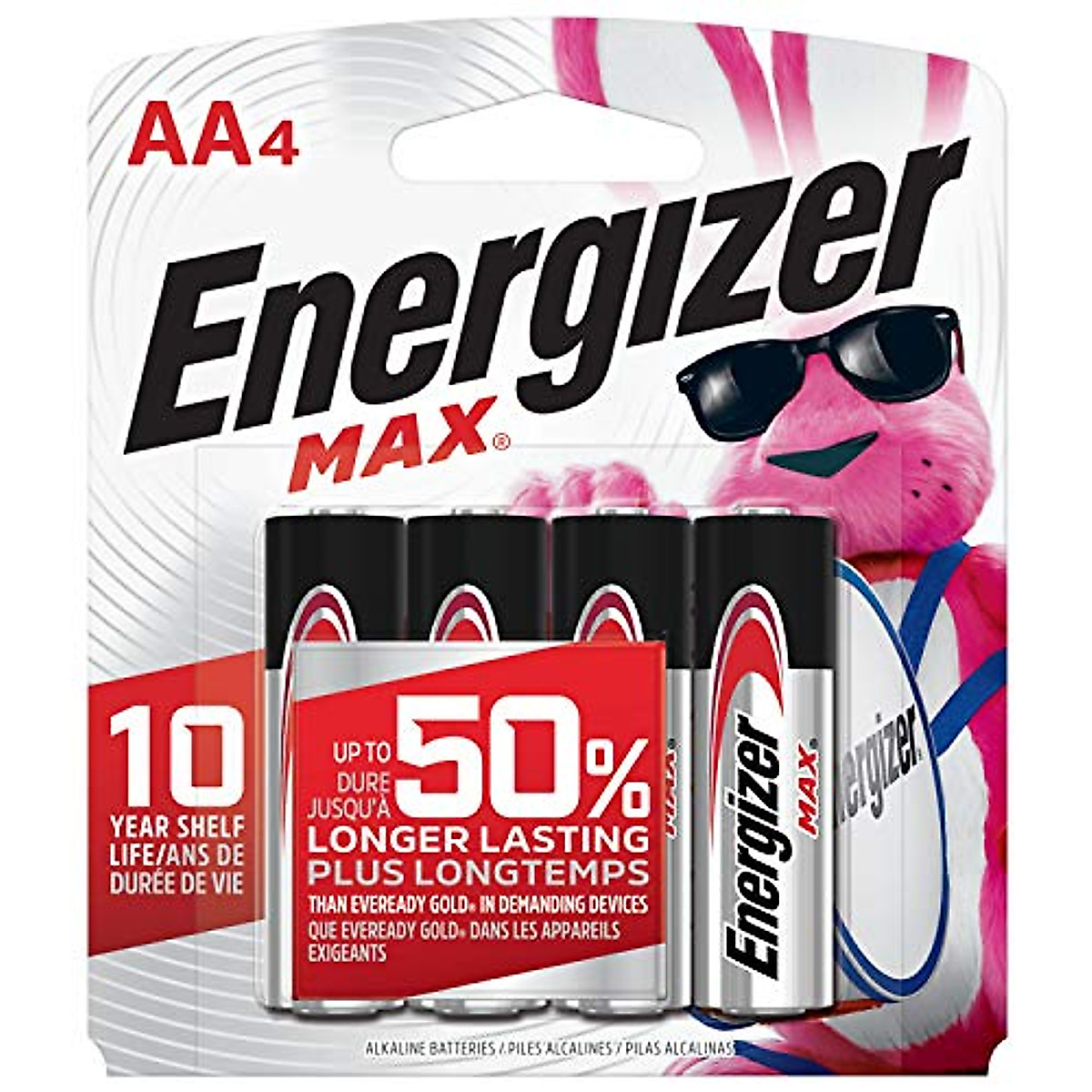 Energizer Max AA Batteries, 4 Count