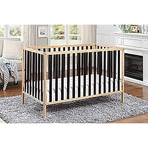 Baby Cache Deux Remi Island 3-in-1 Convertible Crib (Do Re Me) Natural & Black