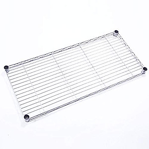 WEI WEI GLOBAL 5-Tier Metal Wire Shelving Unit, Adjustable Utility Storage Standing Rack Organizer Cabinet for Garage Laundry Bathroom Kitchen Closet -29" L x 13" W x 59" H, Silver Gray