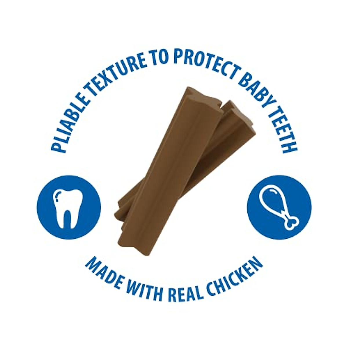 N-Bone Jumbo Puppy Teething Sticks Chicken Flavor Dog Treats, 7.28-oz Bag