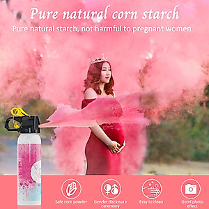 Workkeep Gender Reveal Fire Extinguisher Color Blasters: 2 Pcs Pink Blaster Only for Baby Girl with Pink Smoke Suitable for Gender Reveal Party (Pink)