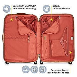 DELSEY Paris Chatelet Hardside 2.0 Luggage with Spinner Wheels, Chocolate Brown, Carry-on 19 Inch