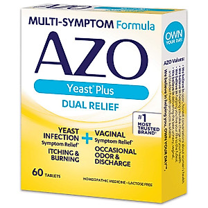 AZO Yeast Plus Tablets 60 ea (Pack of 5)