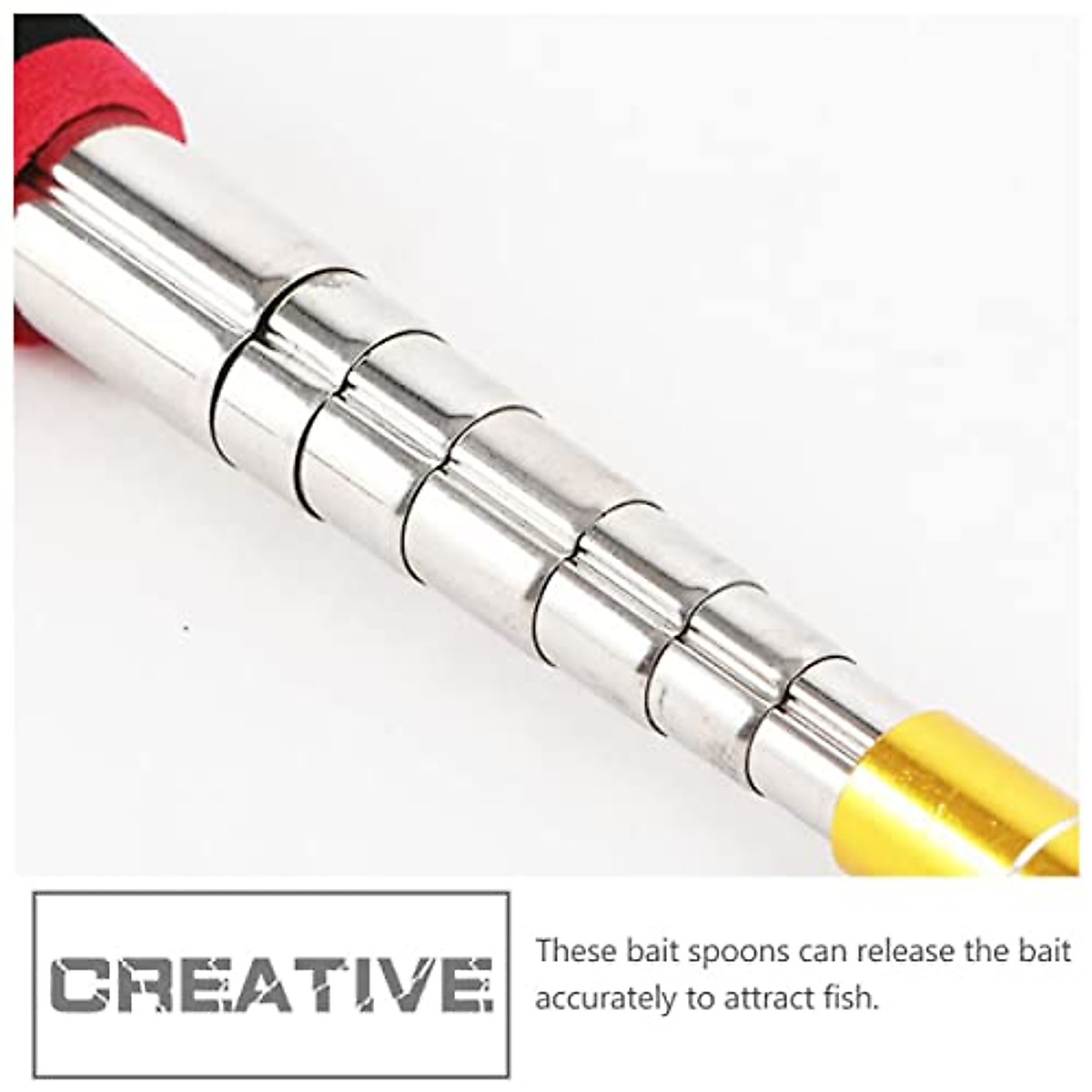 INOOMP 5sets Throwing Small Tool Fishing Accessory Device Lures Bait Tackle Holder Outdoor Angler Telescopic for Thrower Raft Shop Home Feeder Baits of Spoon Rod Nest Accessories