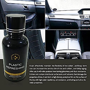Sumcalio Car Plastic Part Retreading Agent，Auto Leather Refurbishment Paste，Exterior Restorer，Leather Interior Car Cleaner (1pcs)