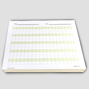 Channie’s Practice Handwriting & Printing Paper Workbook One Page A Day, 250 Pages Front & Back, 125 Sheets, Grades PreK – 1st, Size 8.5” x 11” Summer School, Summer Bridge