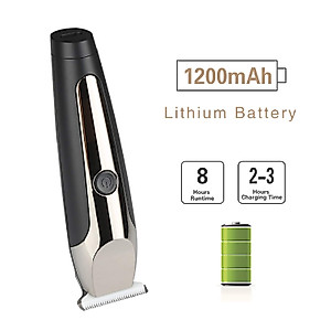 WZGZFER Hair Clippers Professional Trimmer Kit Cordless Barber Clipper with 6 Adjustable Guide Combs Rechargeable Hair Trimmer Set, Hair Cutting Machine Grooming Kit for Men/Kid/Baby (Silver)