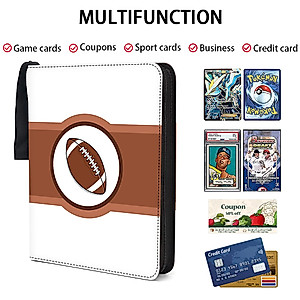Jaragar 900 Pockets Football Card Binder for Trading Cards, Card Collector Album Holder with 50 Premium 9-Pocket Pages for Card Collection Storage