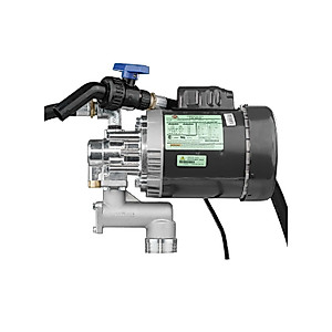 GPI - L5116 High Viscosity Oil Pump, 16 QPM, 115V/230AC Oil Transfer Pump for Viscous Fluids that Features a 0.75” Ball Valve Nozzle, 8 Foot Hose, 3 Foot Power Cord with Three-Prong Plug (142100-01)
