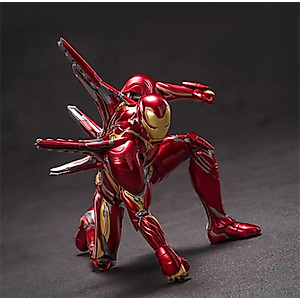 OVONNI Ironman MK50 (Deluxe Version),All Joints Movable 7 Inch Collectible Action Figure,Multi Weapon Accessories