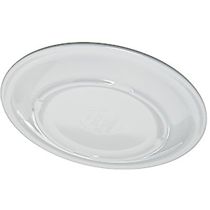 Carlisle FoodService Products KL20402 Kingline Melamine Pie Plate, 6-7/16" Diameter x 0.64" Height, White (Case of 48)