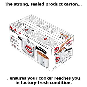 Hawkins Pressure cooker, 6.5 L WITH SEPERATOR, Silver