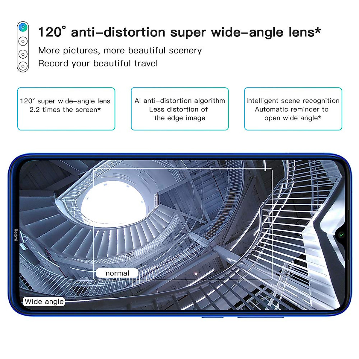 Xiaomi Redmi Note 8 (64GB, 4GB) 6.3" Display, Helio G85, 48MP Quad Camera, Dual SIM GSM Unlocked - US & Global 4G LTE International Version (Blue)