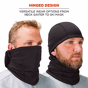 Ergodyne Standard FR Balaclava Face Mask-Dual Compliant, Black, One Size
