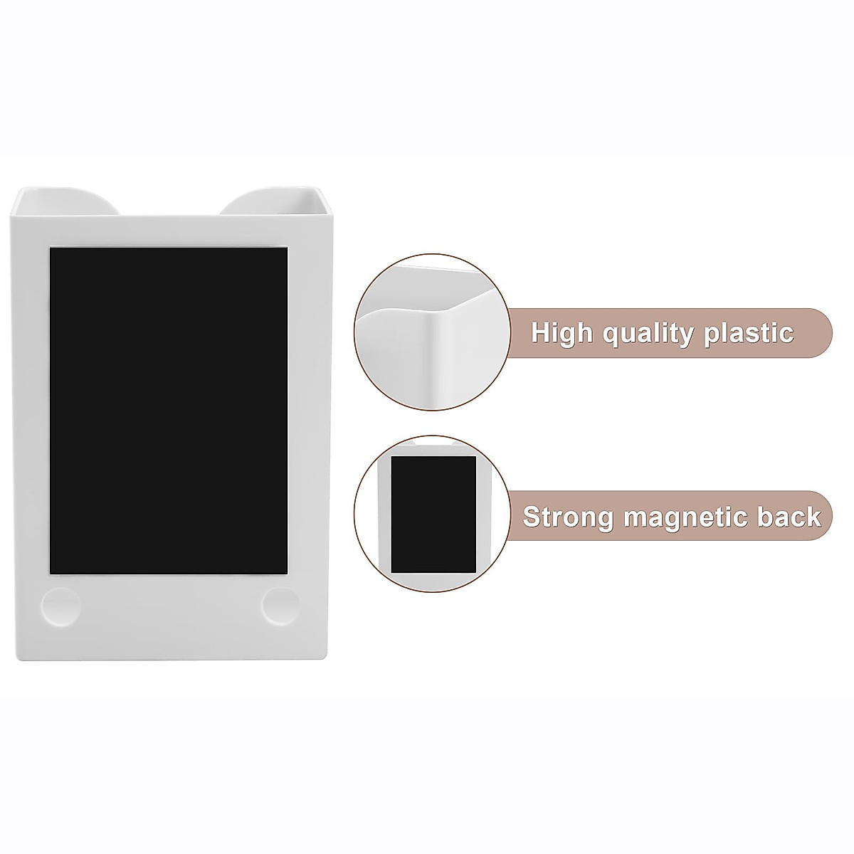 SUBEKYU Magnetic Dryer Sheet Holder for Laundry Room, Dryer Sheet Container,Dryer Sheet Dispenser,Plastic Wall Dryer Sheet Box for Laundry Organization and Storage,Fabric Sheet Holder,White