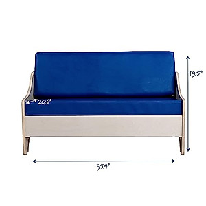 Children’s Factory Everyday Lounge Sofa, Blue, Kids Couch, Toddler Preschool or Daycare Flexible Seating, Classroom Reading Book Nook Furniture