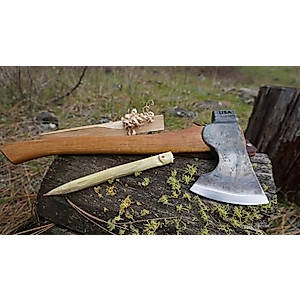 Council Tool 1.7 lb. Wood-Craft Camp Carver Axe, 16" Curved Handle Axe