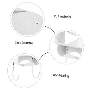 Veemoon 1pc Iron Rack Towel Holder Stand Wall Mounted Clothing Rack Over Door Clothes Hanger Rack Spray Bottle Holder Ironing Board Hanger Door Ironing Board Hanger Storage Wall Rack Pbt