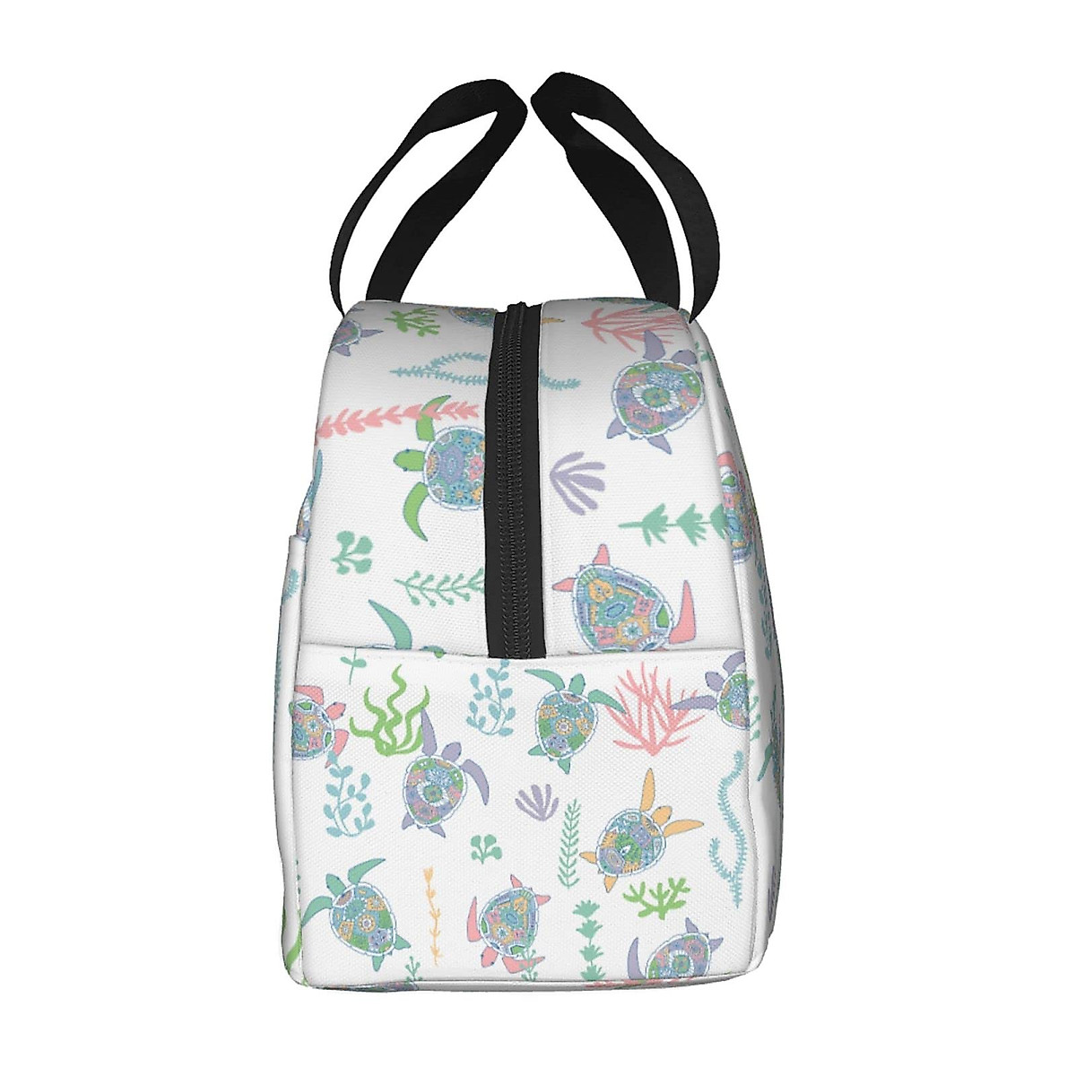 Ucsaxue Cute Sea Turtle Lunch Box Reusable Lunch Bag Work Bento Cooler Reusable Tote Picnic Boxes Insulated Container For Women Men Home School Office Outdoor Use