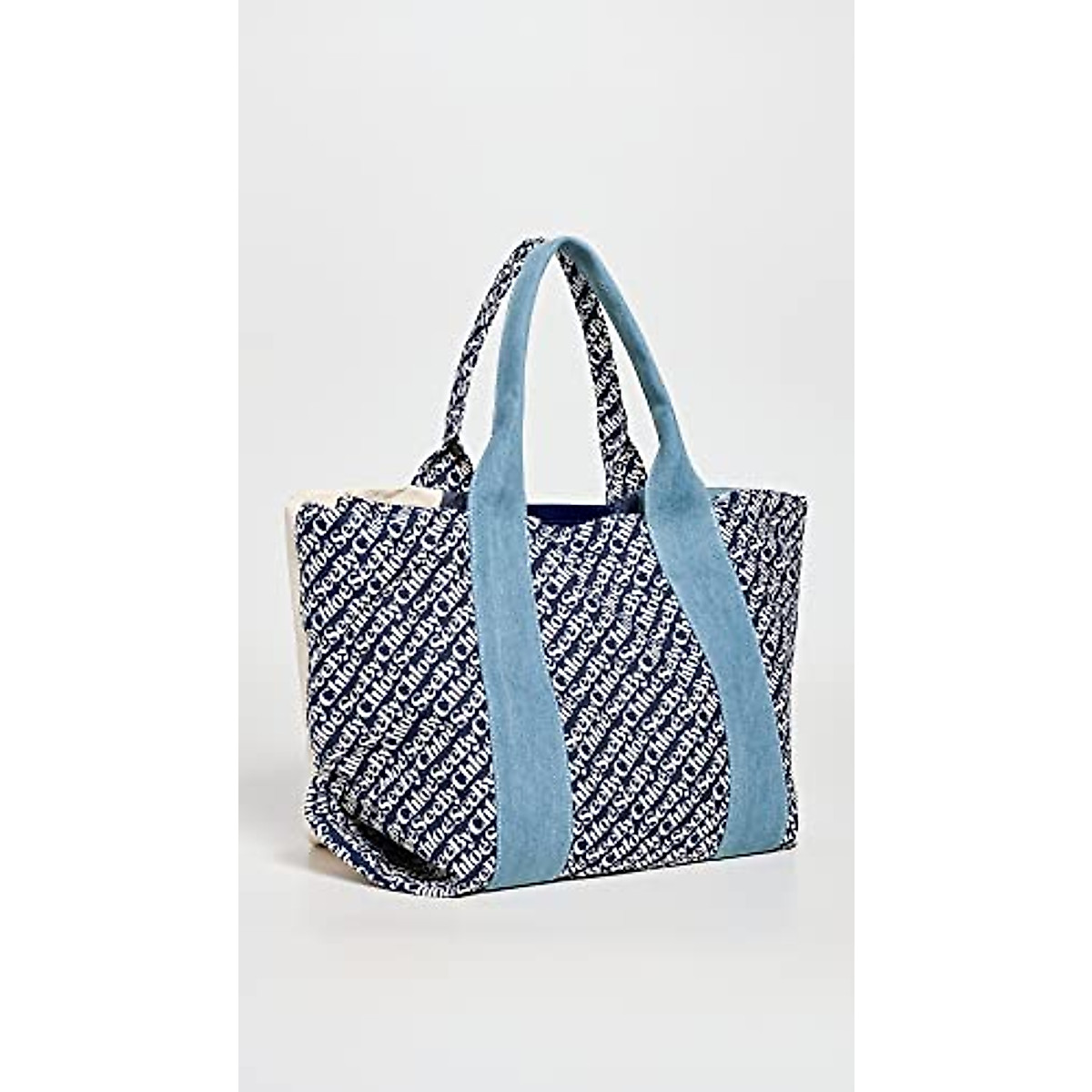 See by Chloe Women's Laetizia Tote, Royal Navy, Blue, Print, One Size