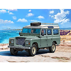 Revell RV07047 1:24 - Land Rover Series III Plastic Model kit 1/24, Multicolor