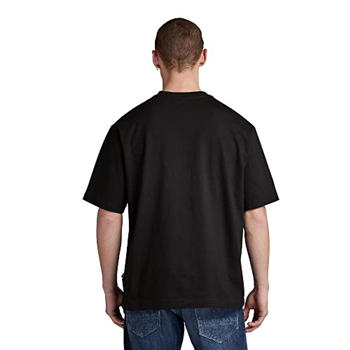 G-Star Raw Men's Boxy Premium Oversized T-Shirt, Black