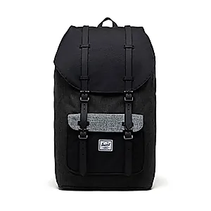 Herschel Supply Co. Little America Black Crosshatch/Black/Raven Crosshatch One Size
