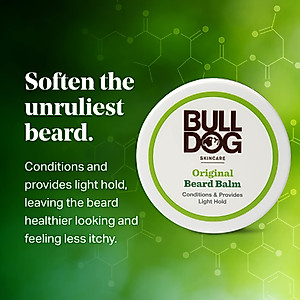 Bulldog Mens Skincare and Grooming, Original Balm Fl. Oz, Beard Care, 2.5 Ounce