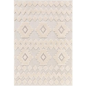 Well Woven Bellagio Chiara Tribal Moroccan Beige Flat-Weave 7'10" x 9'10" Area Rug