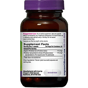Oregon's Wild Harvest Rhodiola Supplement, 60 Count